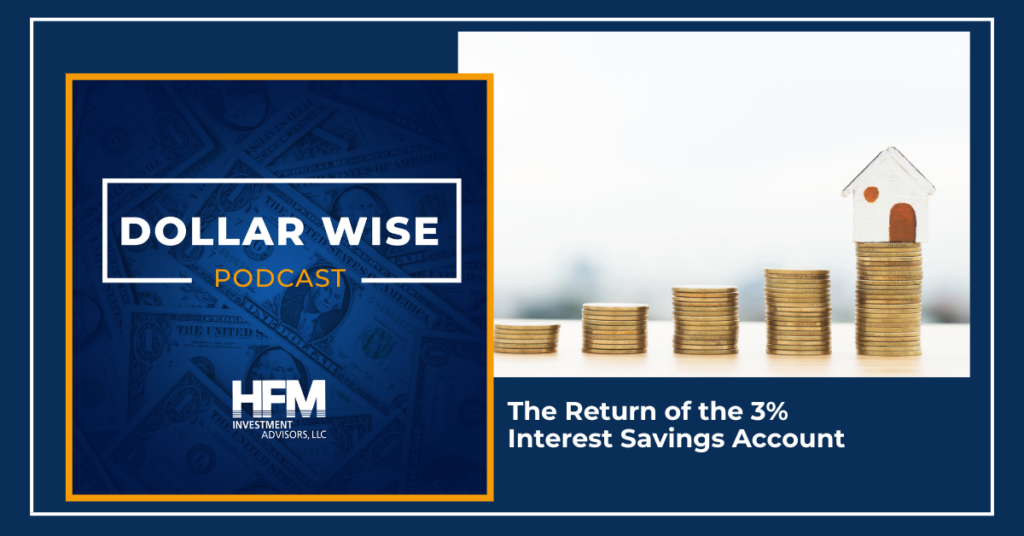 The Return of the 3% Interest Savings Account - HFM Investment Advisors, LLC